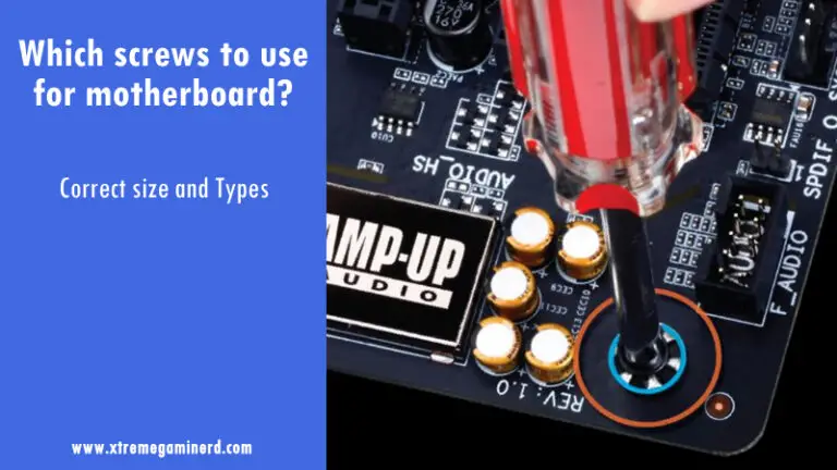 Screws to use for motherboard installation