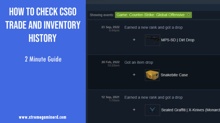How To Check Your CSGO Inventory And Trade History?