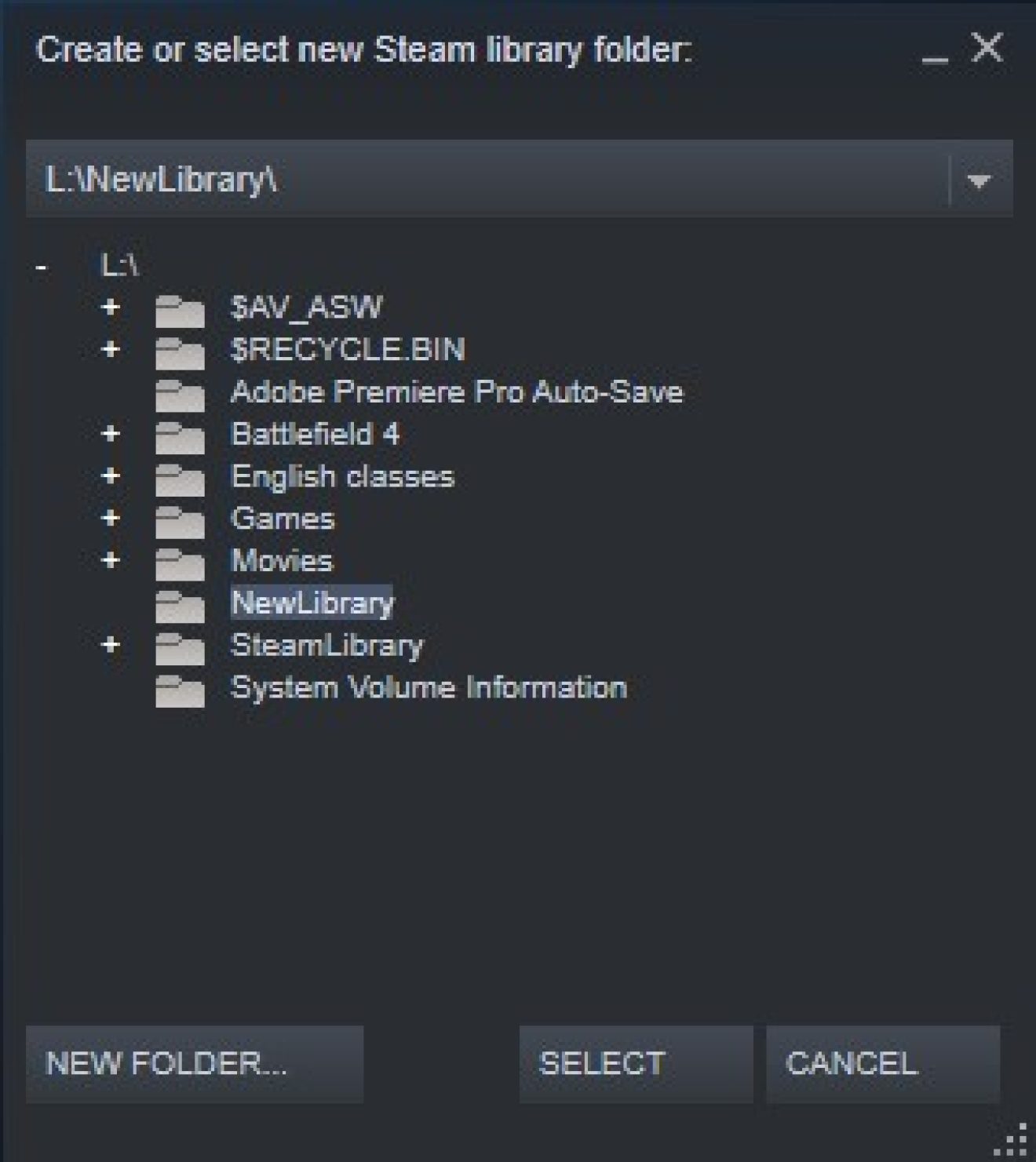 Here Is How To Solve "New Steam Library Folder Must Be Empty" Error ...