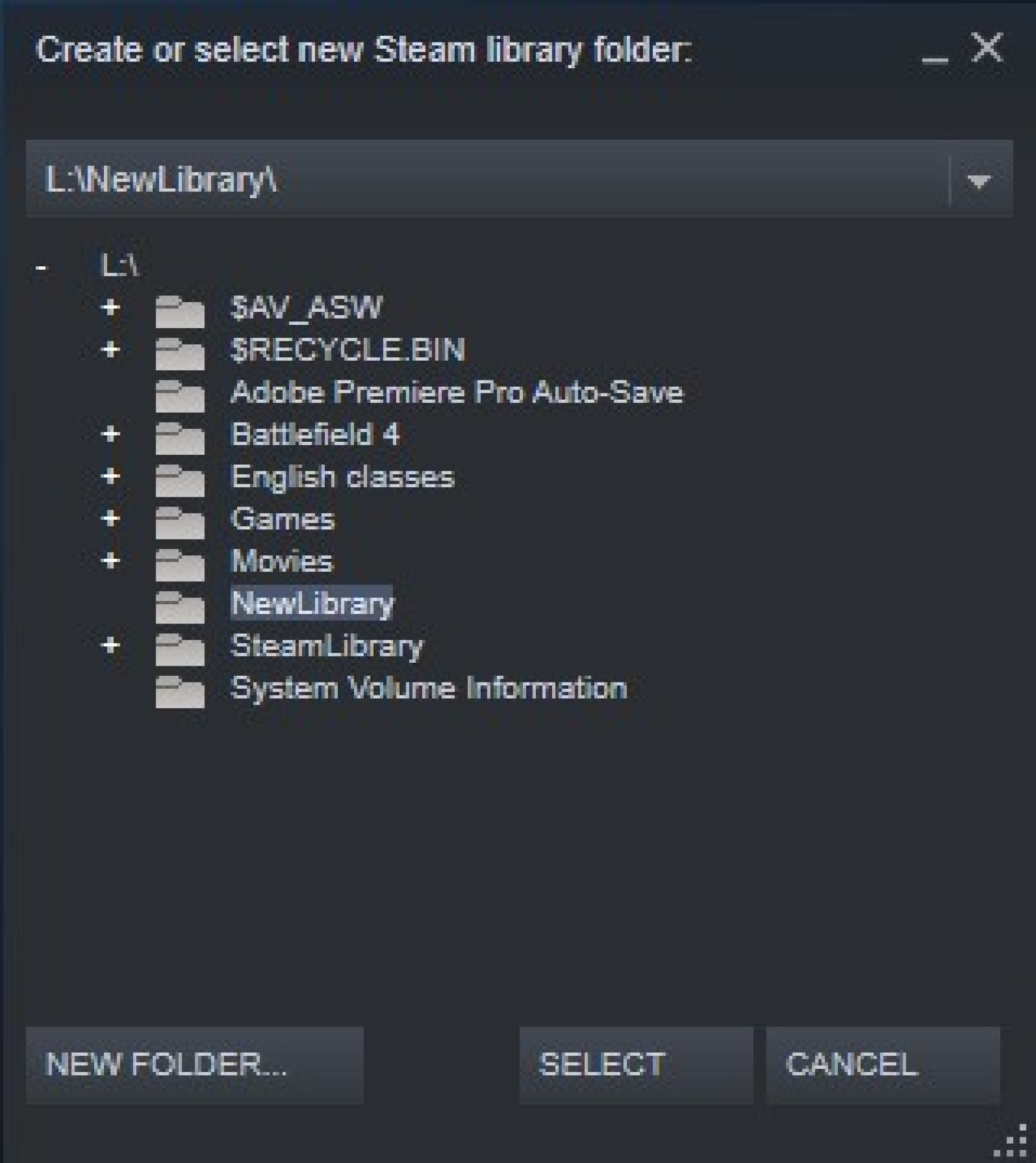 Here Is How To Solve "New Steam Library Folder Must Be Empty" Error ...