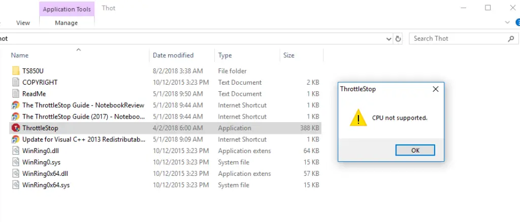 Throttlestop CPU Not Supported: Causes and Solutions - Xtremegaminerd