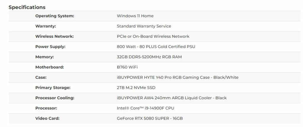 IBUYPOWER Lists RTX 5080 and RTX 5070 Ti in Several of its New Custom ...