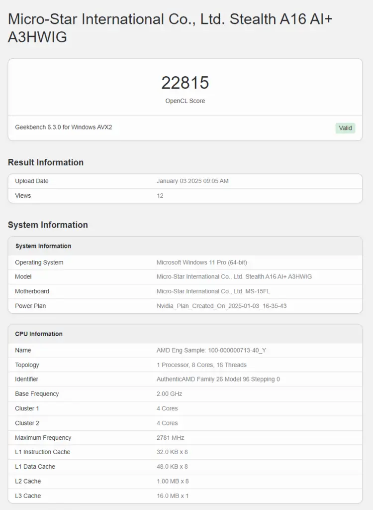 AMD Ryzen AI 7 350 Benchmarked on Geekbench, iGPU Performs Signifcantly ...